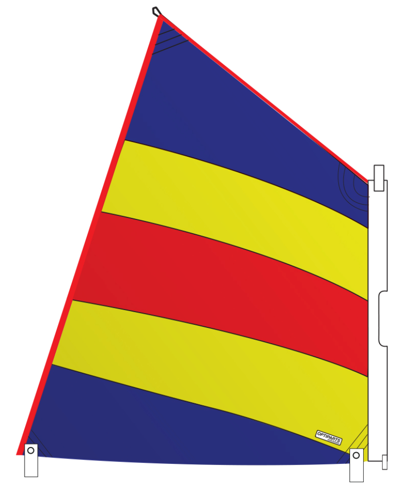Optiparts Coloured "Tackers style" Sail – NB Sailsports